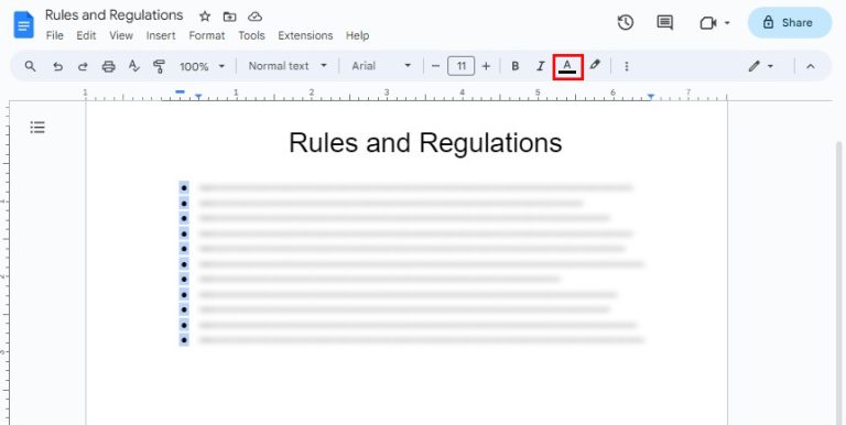 Bullet Points in Google Docs - How to Use them Properly