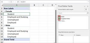 How to Create Cross-tabulation in Excel