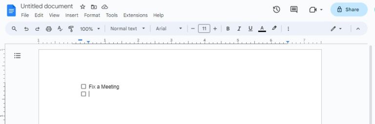 How to Make a Checklist in Google Docs