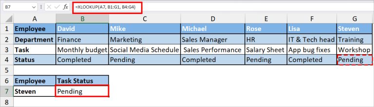How to Use XLOOKUP in Excel