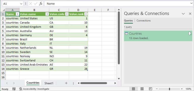 How To Import Json Into Excel