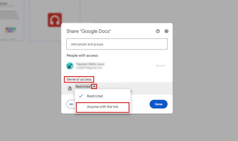 How to Share Google Drive Link Without Access