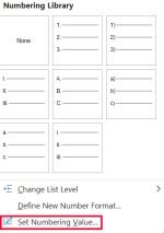 How to Continue Numbering Between Two Lists in Word