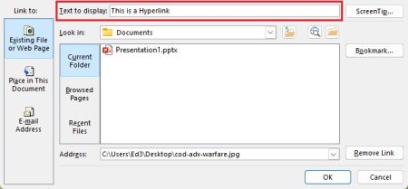 How to Insert Hyperlink in PowerPoint