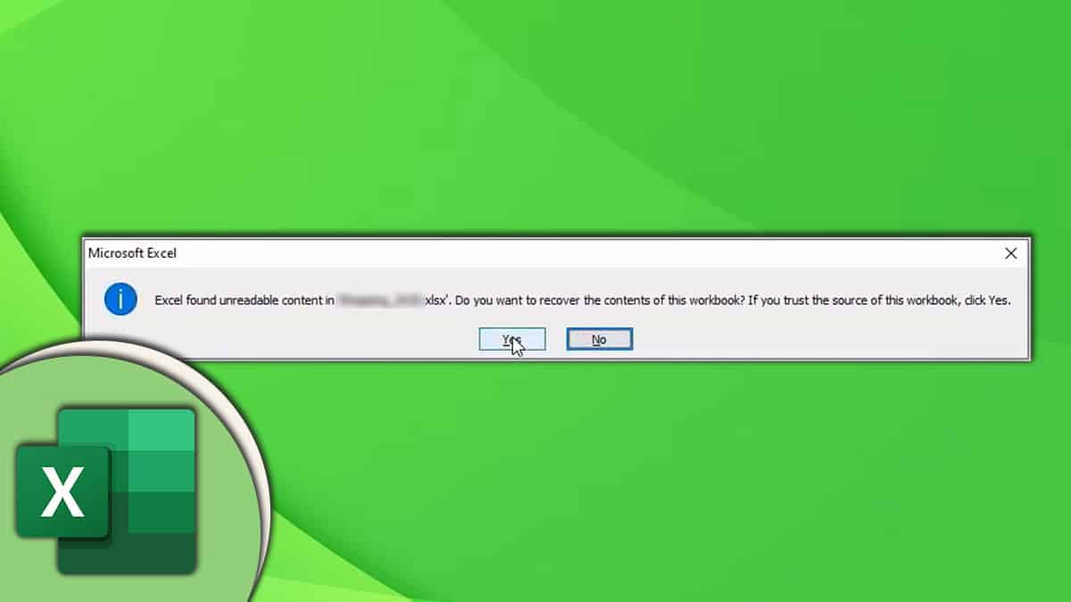 How to Fix the “Excel Found Unreadable Content” Error