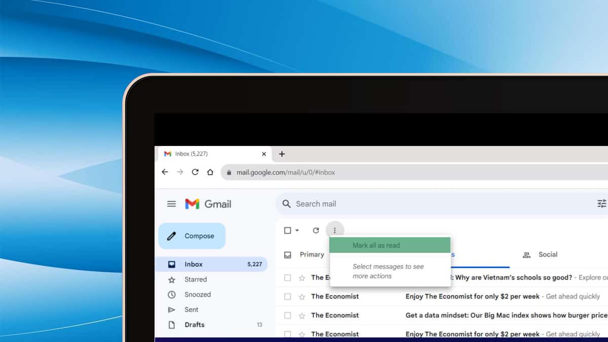 How to Mark All Emails as Read
