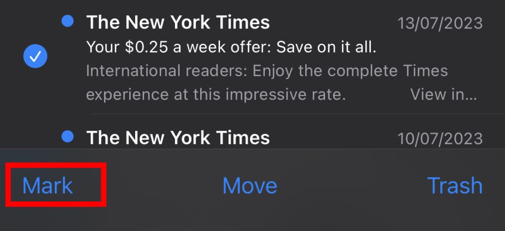 How to Mark All Emails as Read