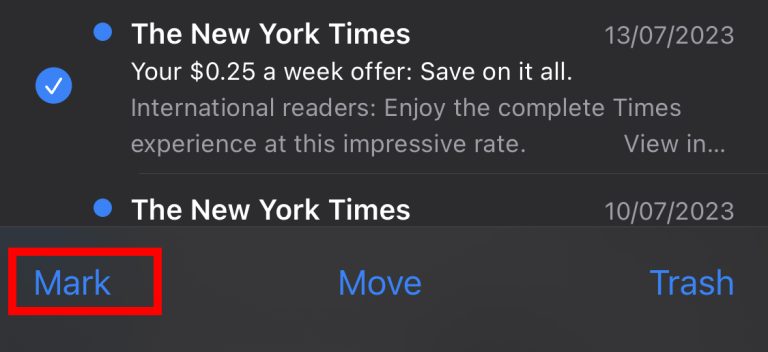 How to Mark All Emails as Read