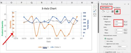 How to Add a 3 axis Chart in Excel (Step-By-Step Guide)