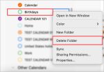 How to Delete Calendar in Outlook