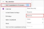 How to Delete Calendar in Outlook