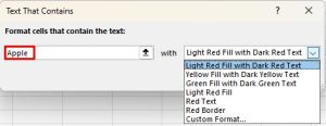 How to Change Cell Color in Excel Based on Text Input