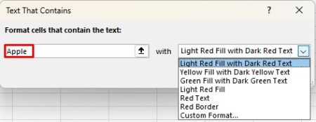 How to Change Cell Color in Excel Based on Text Input