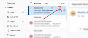 How to Pin Email in Outlook
