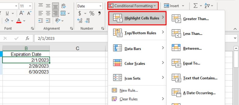 How to Apply Conditional Formatting Based on a Date