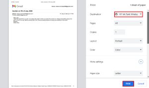 How to Print an Email in Gmail
