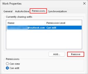 How to Unshare Calendar in Outlook