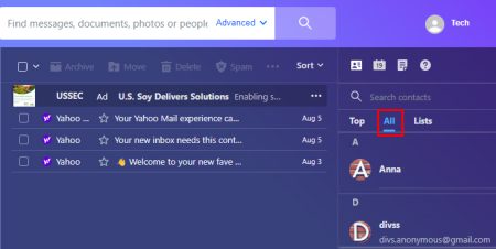 How to Delete Contacts in Yahoo Mail