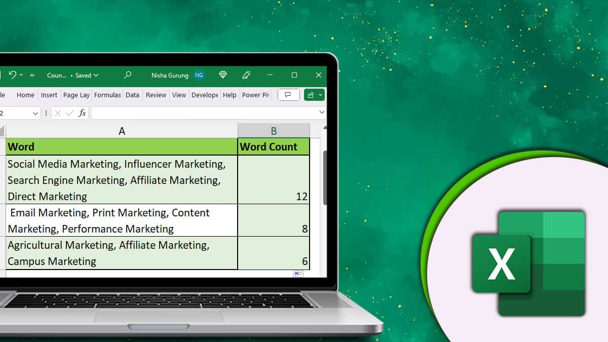 How To Count Words In Excel