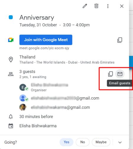 How to Invite Someone to Google Calendar Event