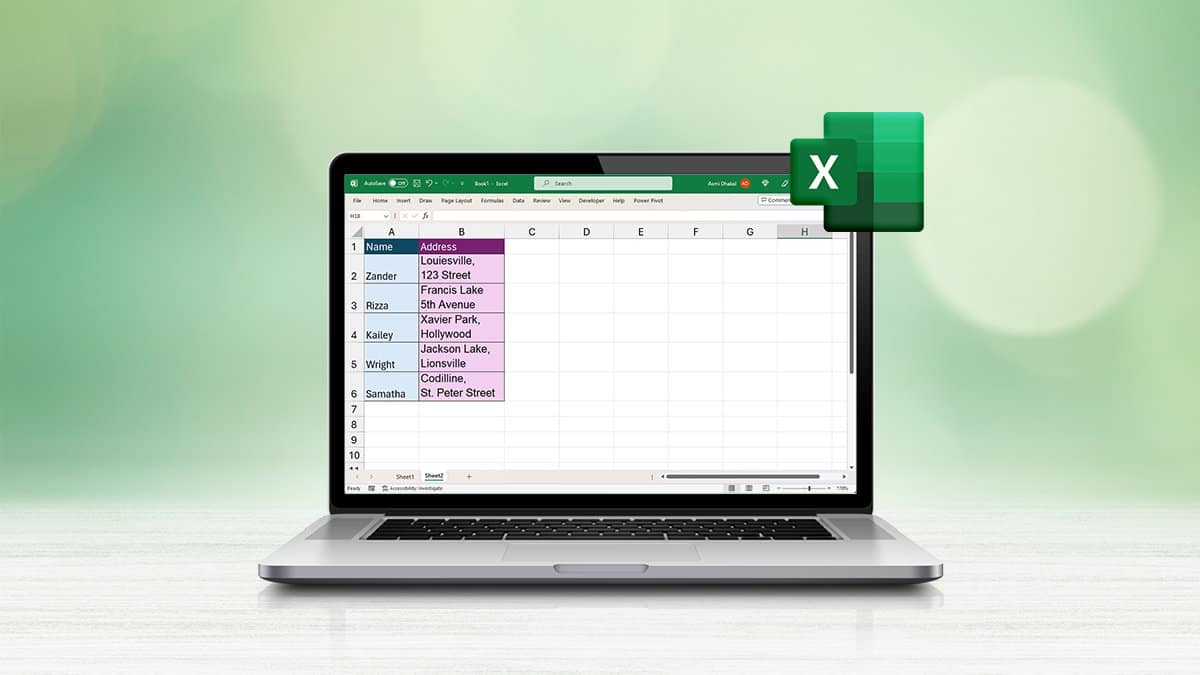How To Start New Line Within Excel Cell 