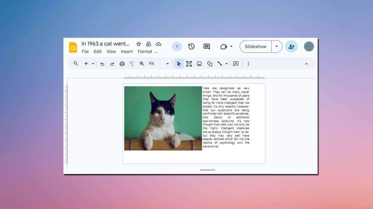 Right Way to Wrap Text in Google Slides