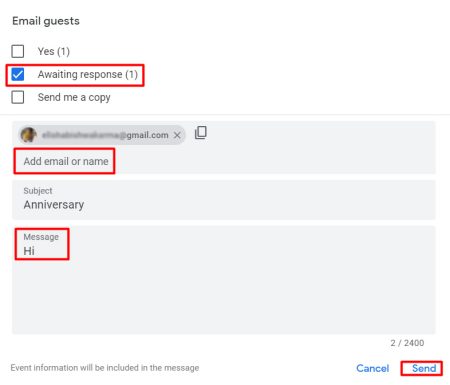 How to Invite Someone to Google Calendar Event