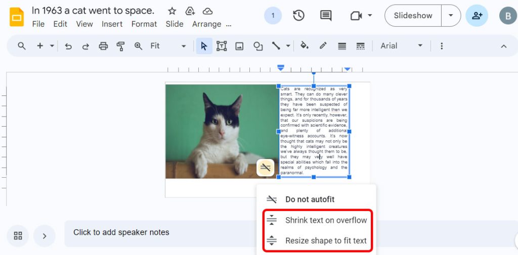 Right Way to Wrap Text in Google Slides