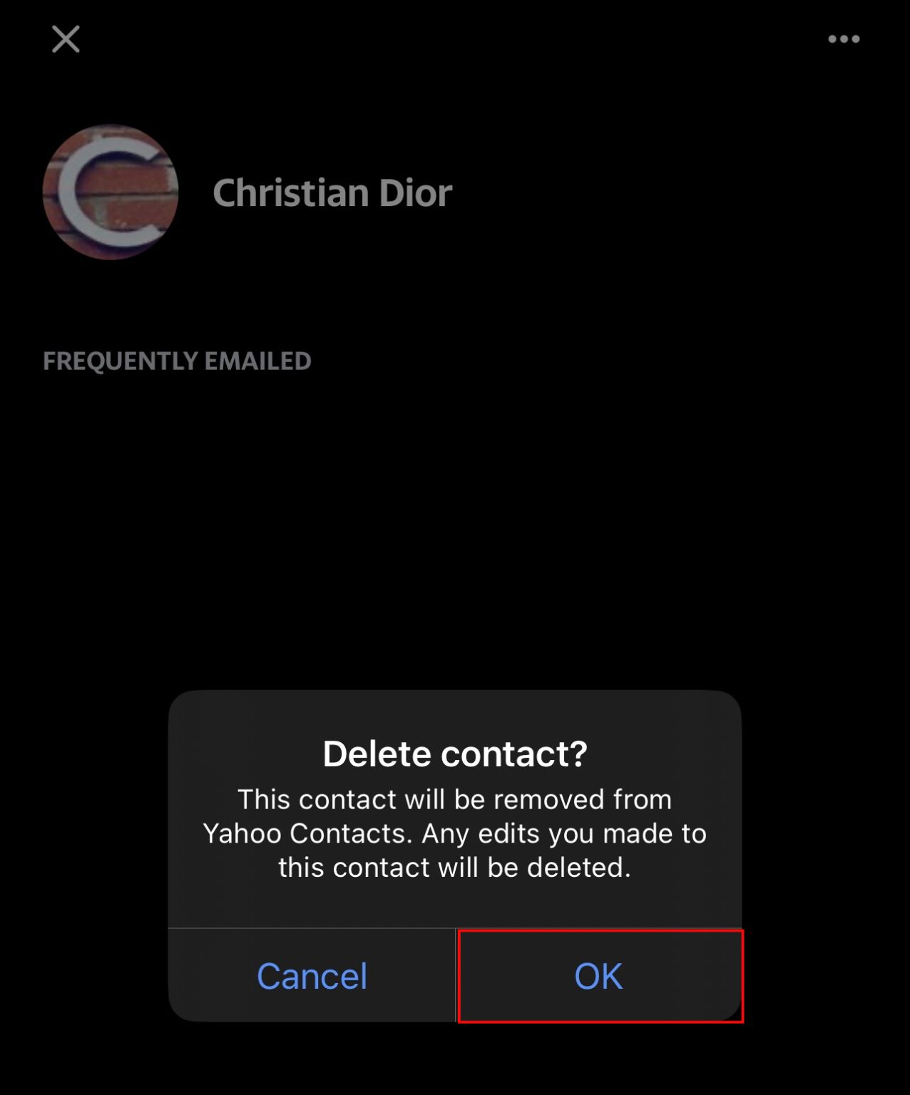 How to Delete Contacts in Yahoo Mail
