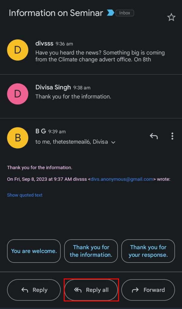 How to Perform "Reply All" in Gmail