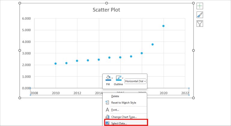 How to Change the X Axis in Excel