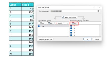 How to Change the X Axis in Excel