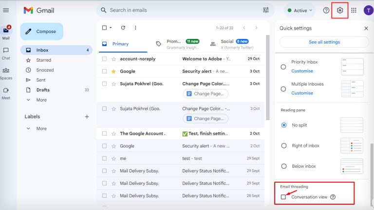 How to Ungroup Emails in Gmail