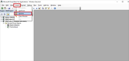 How to Change the Window Size in a Macro in Excel?