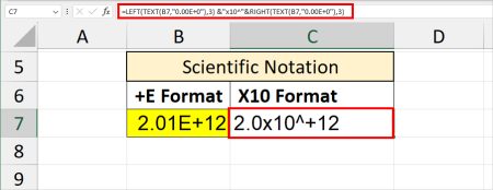 How to Use Scientific Notation in Excel