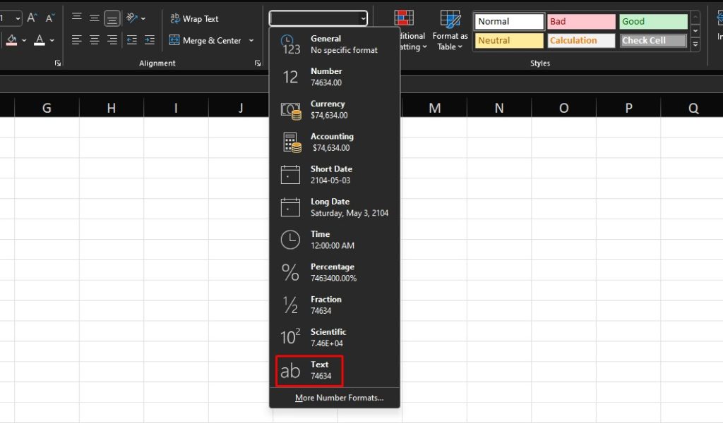 How to Convert Numbers to Text in Excel