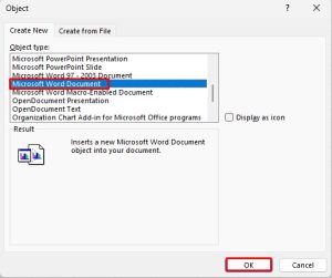 How to Insert a File in Excel Document