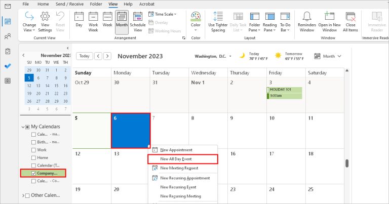 How to Add Holidays in Outlook Calendar