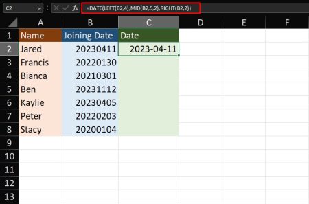 How to Convert Numbers to Dates in Excel