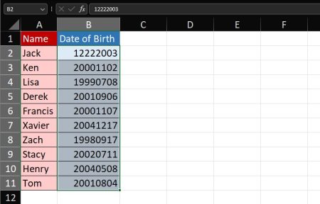 How to Convert Numbers to Dates in Excel