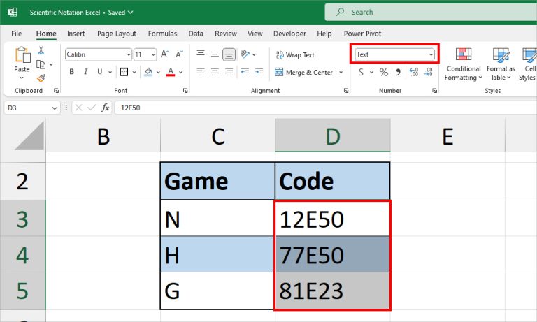 How to Use Scientific Notation in Excel