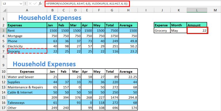How to Use IFERROR in VLOOKUP