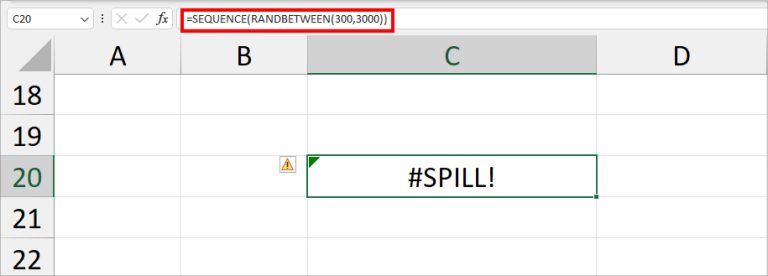 How to Correct #SPILL! Error in Excel