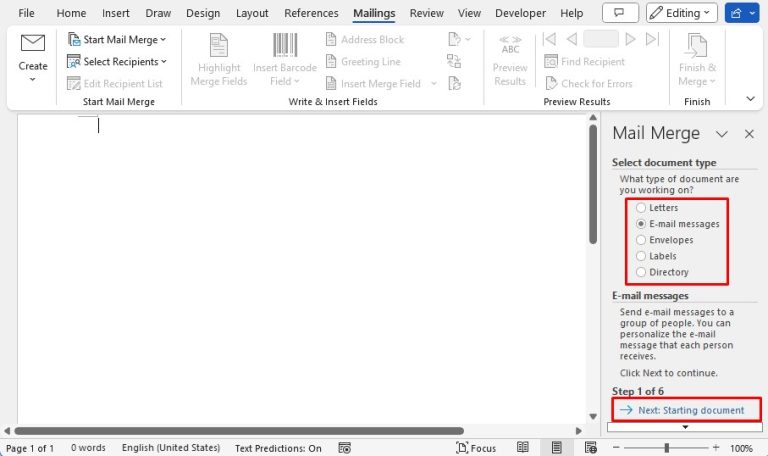 How to Mail Merge from Excel to Word