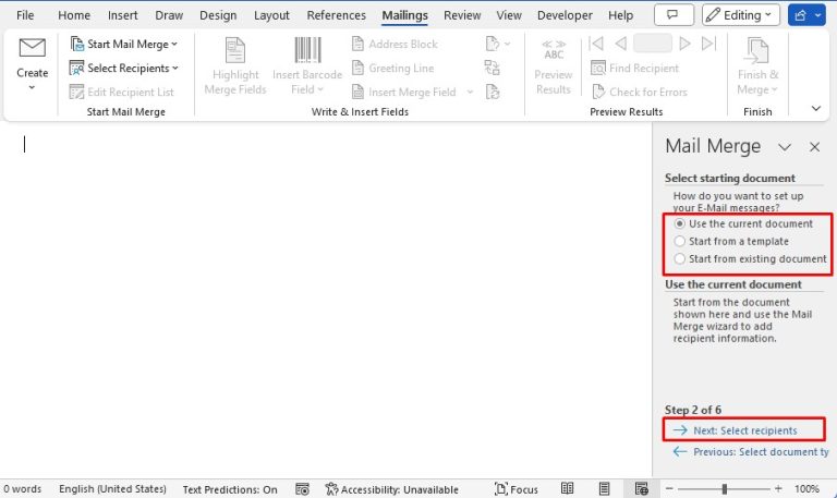 How to Mail Merge from Excel to Word