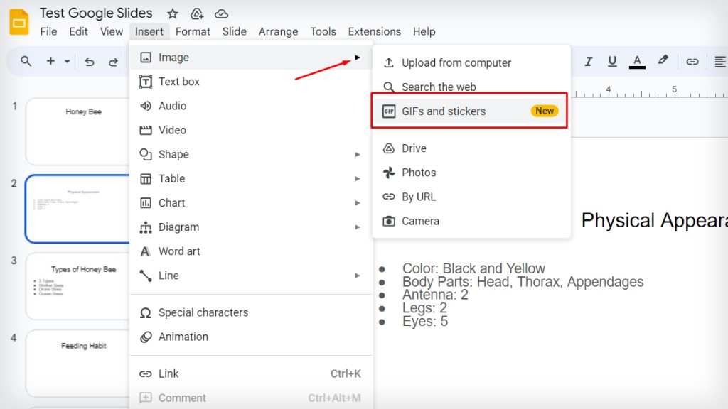 How to Put GIF Image in Google Slides