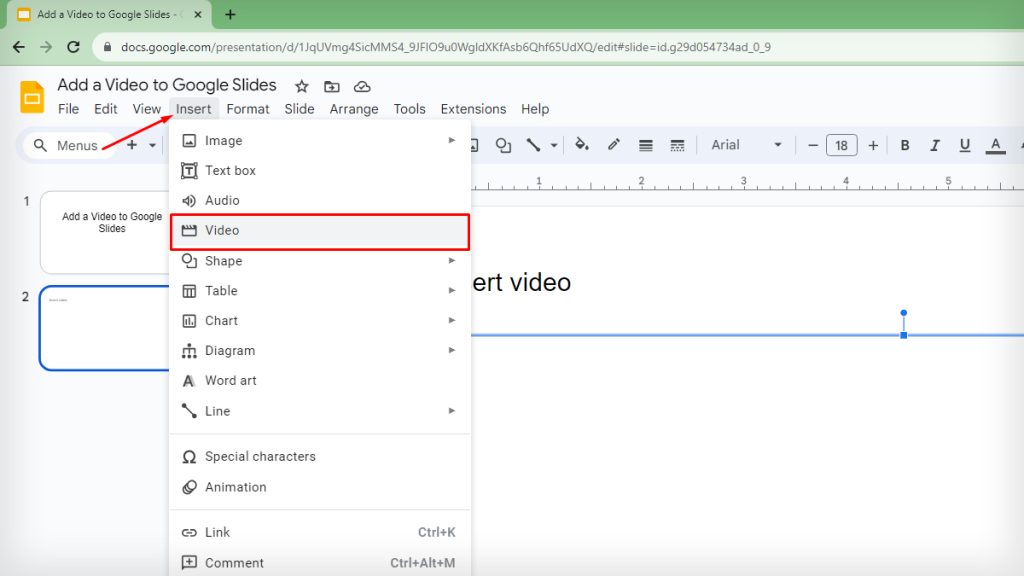 How to Add a Video to Google Slides