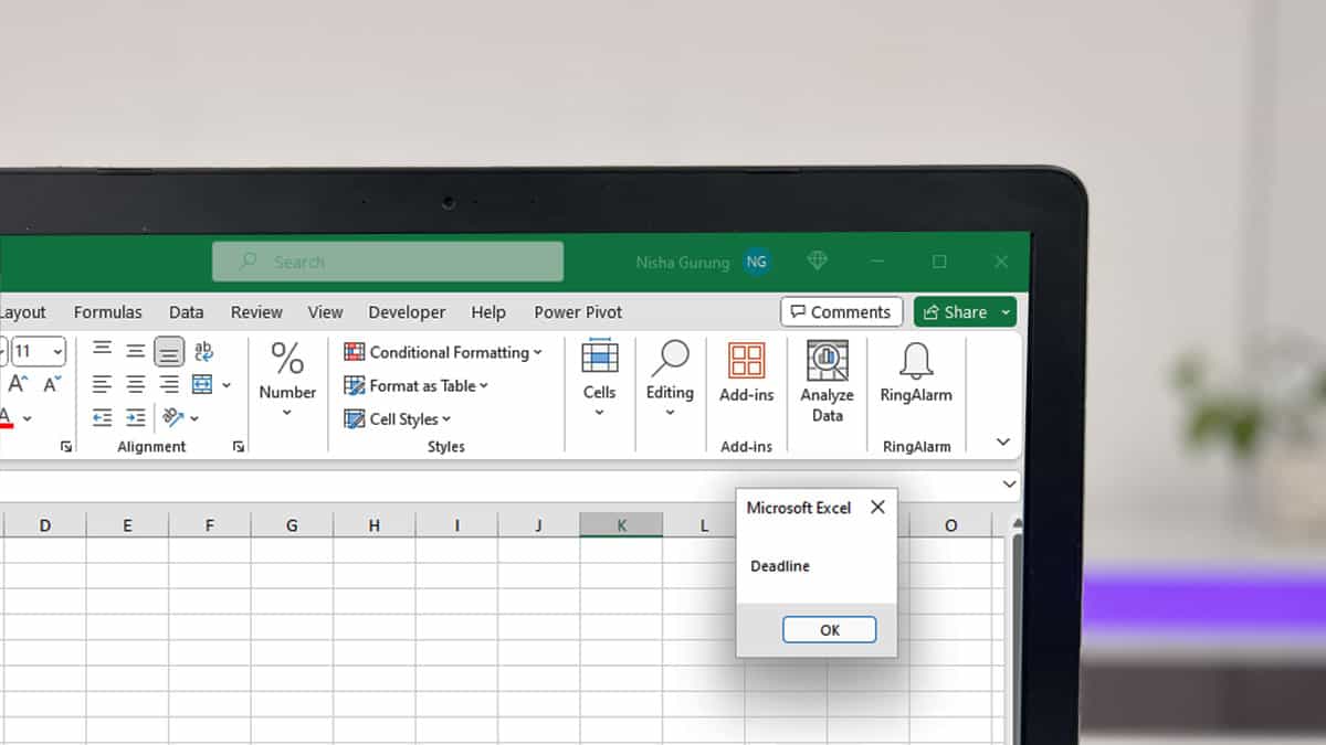 How To Set And Ring An Alarm In Excel how-to-set-and-ring-an-alarm-in-excel