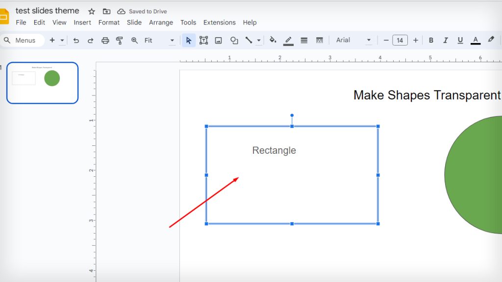 How to Change Opacity of Shape in Google Slides