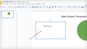 How to Change Opacity of Shape in Google Slides